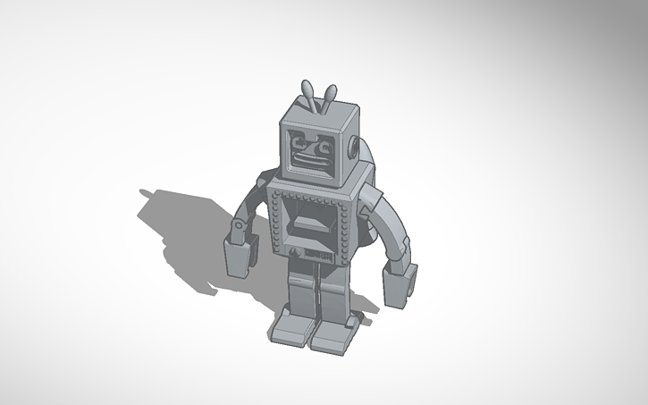 3D design Robot with 3D Printer - Tinkercad