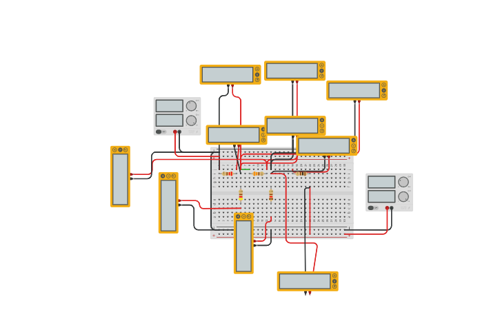 Circuit design Prática 5 | Tinkercad