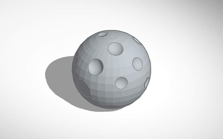 3d Design Moon Tinkercad