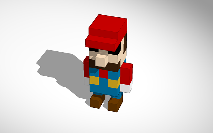3D design Mario 3D Pixel Art - Tinkercad