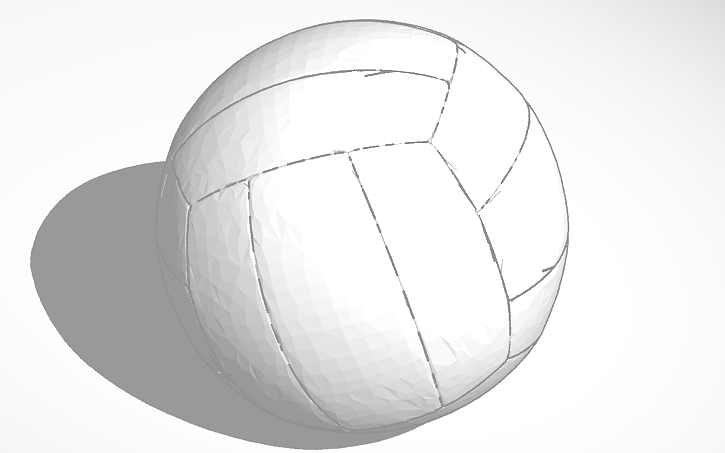 3D design Volleyball - Tinkercad