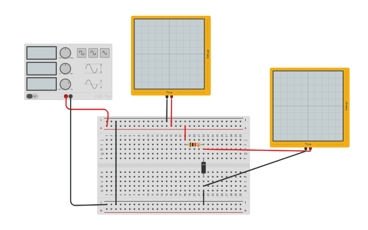 Circuit design Parallel Clipper Circuit (Negative) | Tinkercad