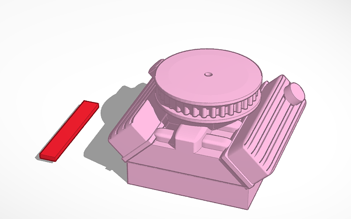 3D design V8 Engine 1/10 - Tinkercad