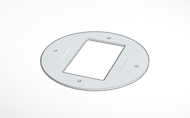 3D design Microscope slide holder - Tinkercad