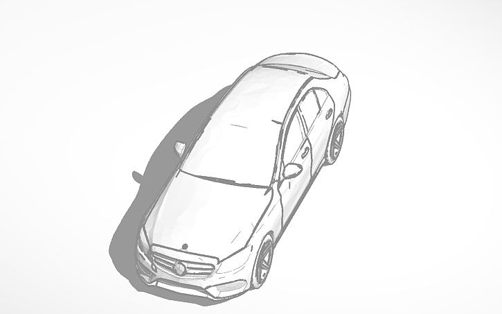3D design #12 Mercedes Benz C250 AMG - Tinkercad