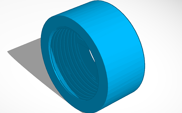 3D design Threaded valve female | Tinkercad