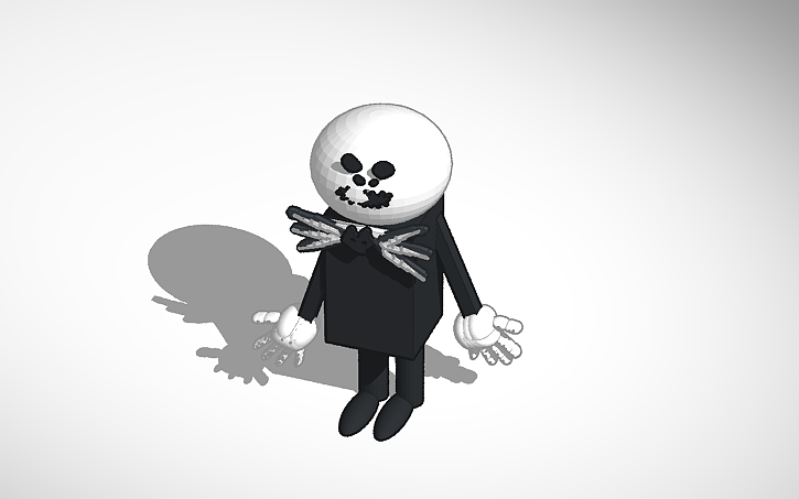 3D design Jack skeleton by Nathaniel Charles Hoffmann. - Tinkercad