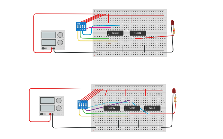 Circuit design realization | Tinkercad