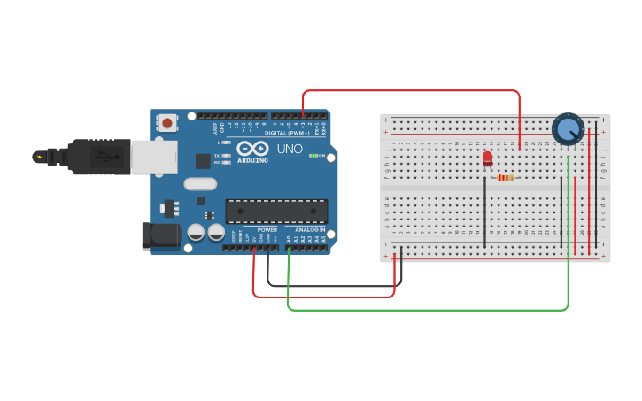 Circuit design Circuito PWM - Tinkercad