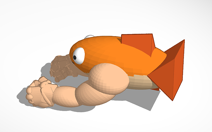 3D design Buff Goldfish - Tinkercad