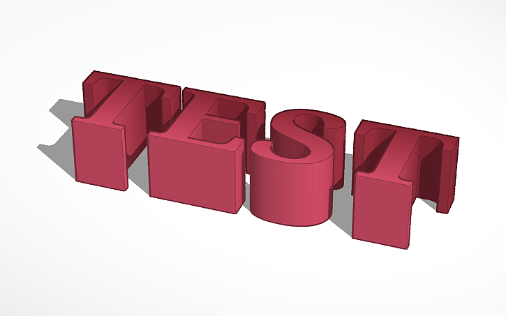 3D design Made gradient word | Tinkercad