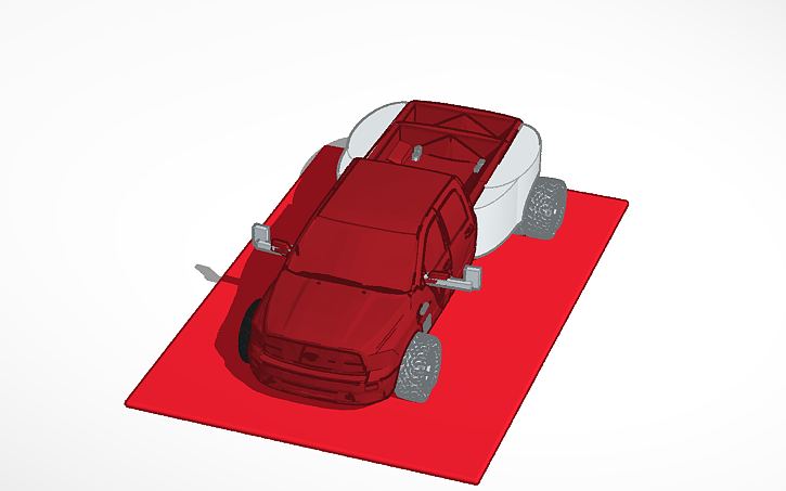 3D design 2010 Stanced Dodge Ram 3500 Long bed Dually | Tinkercad