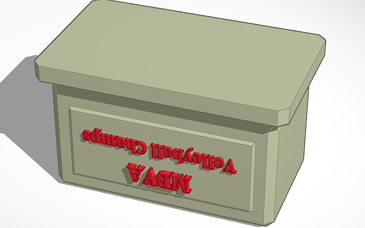 3D design MBVA Trophy Base - Tinkercad