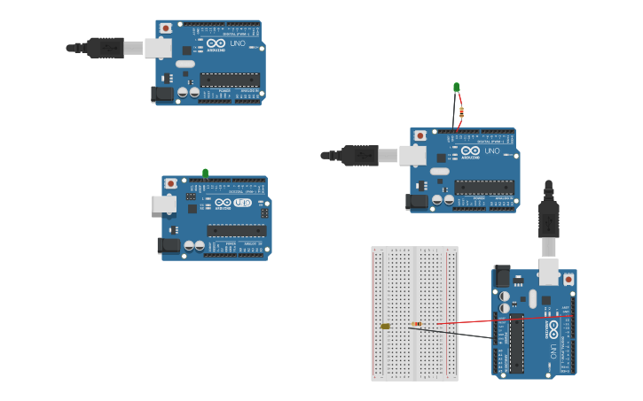 Circuit Design Ejercicio1 Blink Tinkercad