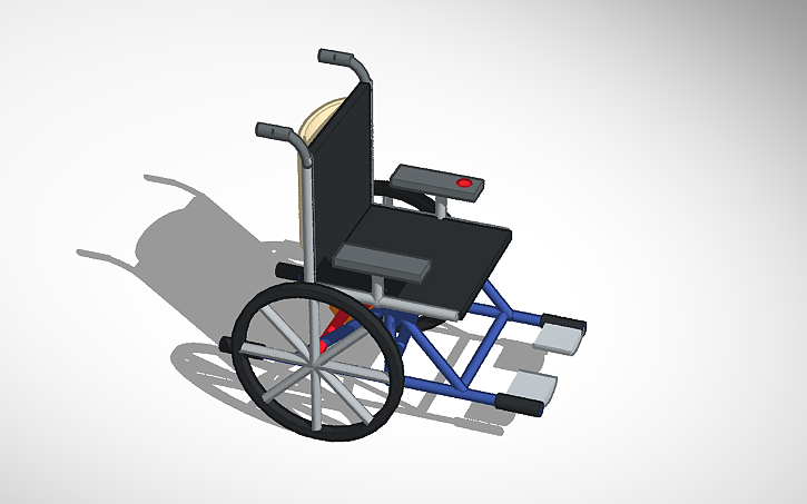 3D design WHEEL CHAIR - Tinkercad