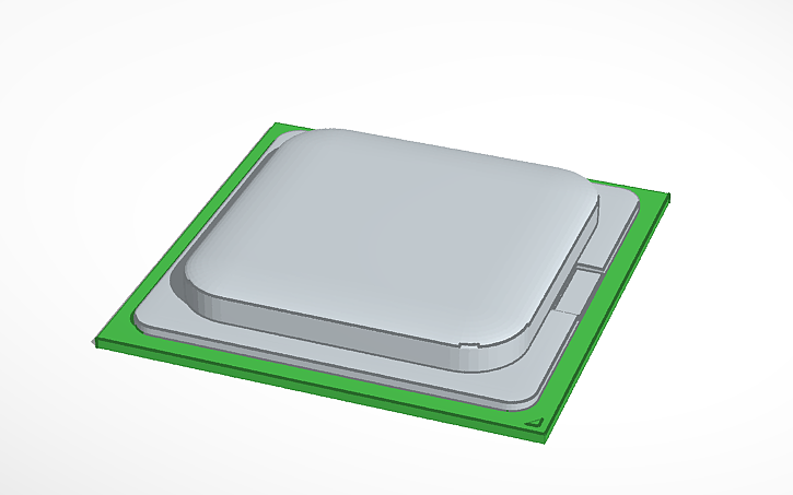 3D design CPU - Tinkercad