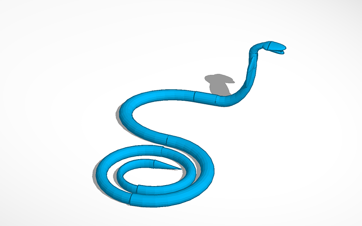 3D design cobra snake - Tinkercad
