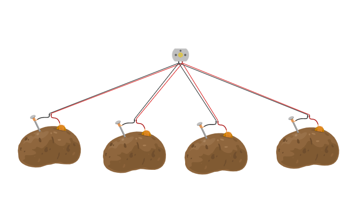 Circuit design Copy of Batata | Tinkercad Circuit design Copy of Batata | Tinkercad