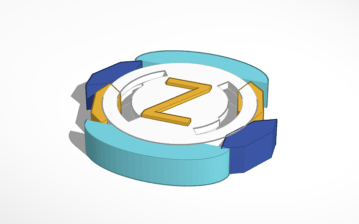 3D design Beyblade Burst Winter Zillion 0Vortex Spiral | Tinkercad
