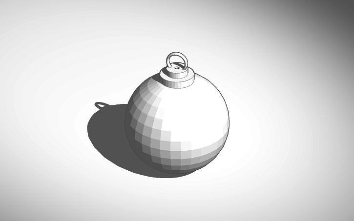 3D design Christmas Bauble | Tinkercad