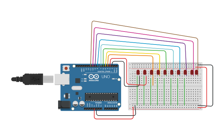 Circuit design led blink - Tinkercad