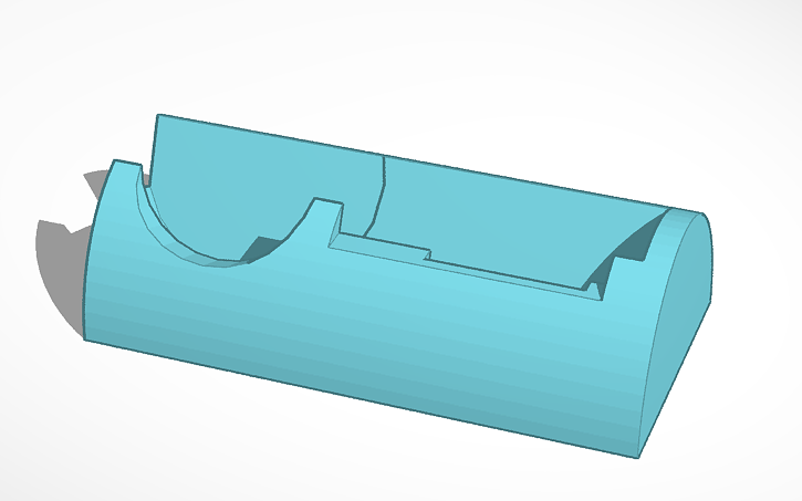 3D design RSA token stand - Tinkercad