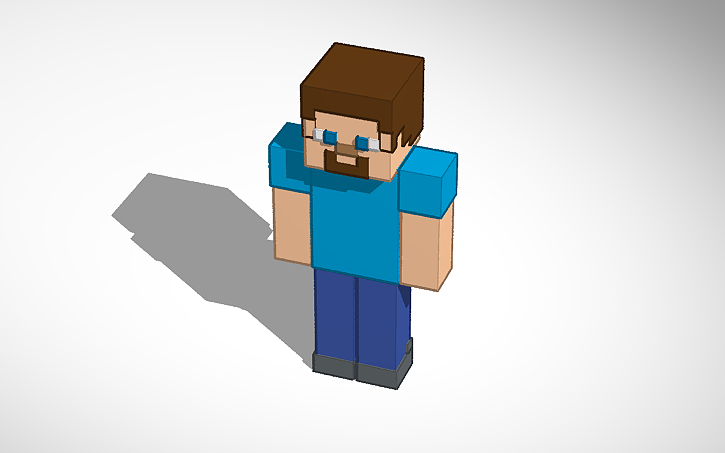3D design Steve Minecraft | Tinkercad