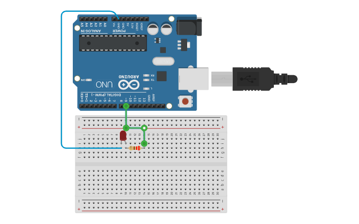 Circuit Design Пр 2 Маячок с нарастающей яркостью Tinkercad
