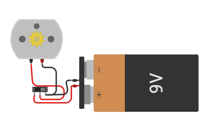 Circuit design Simple Electric Motor - Tinkercad