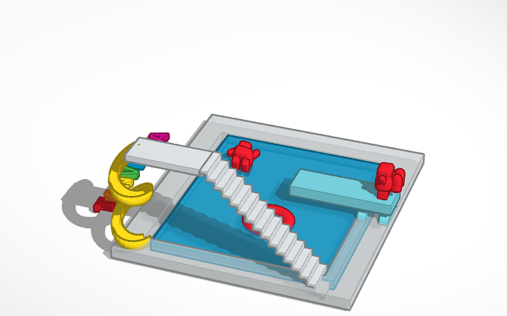 3D design Swimming pool - Tinkercad