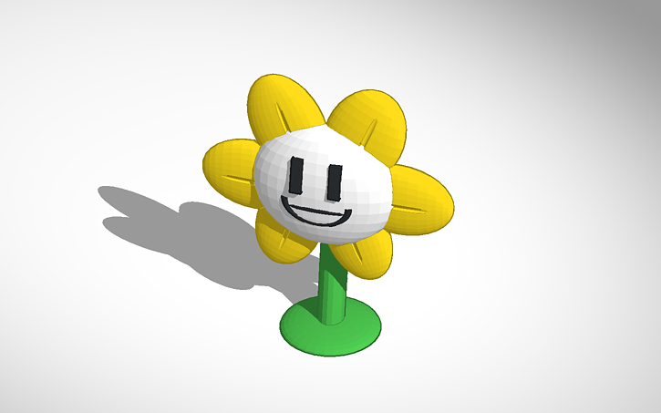 3D design Flowey the Flower (Undertale) - Tinkercad