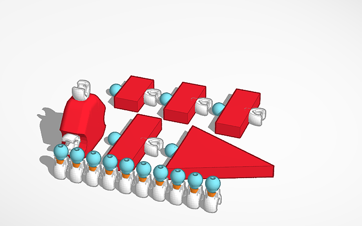 3D design Printable ball joint tie. - Tinkercad
