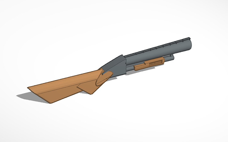 3D design Fortnite Pump - Tinkercad