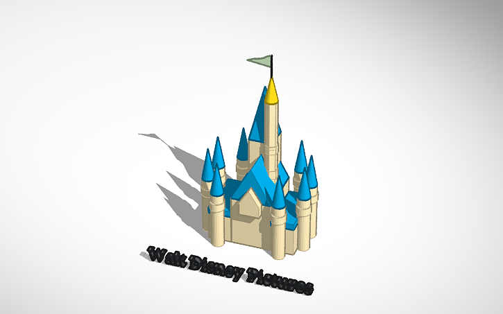 3D design Disney Castle - Tinkercad