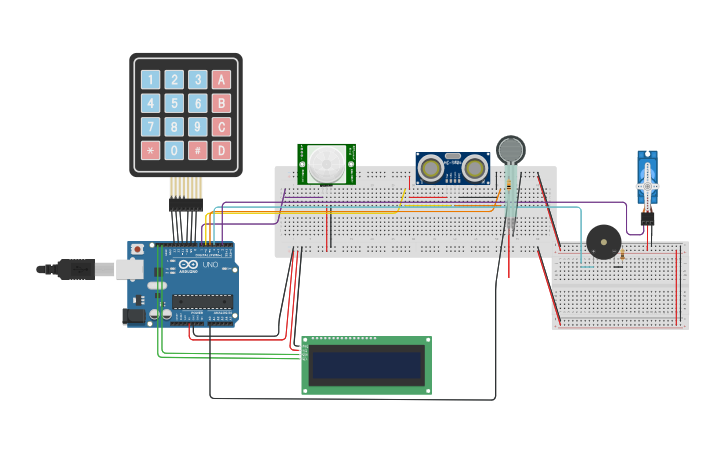 Circuit design Maquina expendedora - Tinkercad