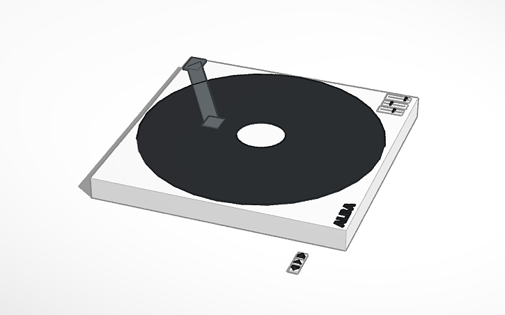 3D design Record player - Tinkercad