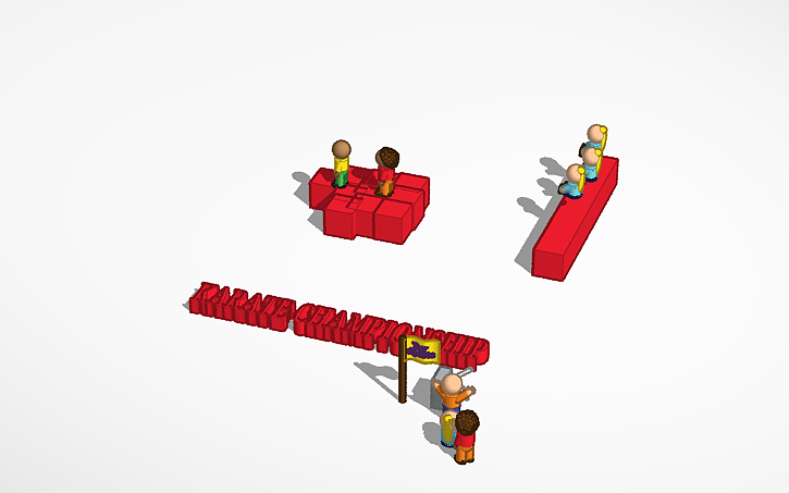3D design karate championship - Tinkercad