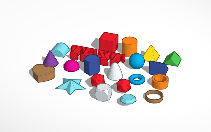 3D Design Basic Shapes Tinkercad 3D Design Basic Shapes Tinkercad