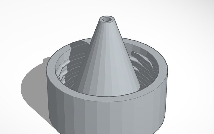 3D design Soda Stream cap fruit fly trap - Tinkercad