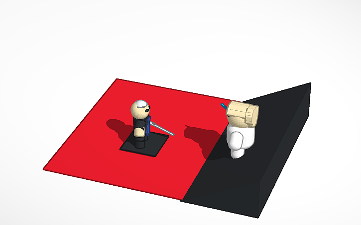 3D design Donald Trump Vs. Joe Biden - Tinkercad