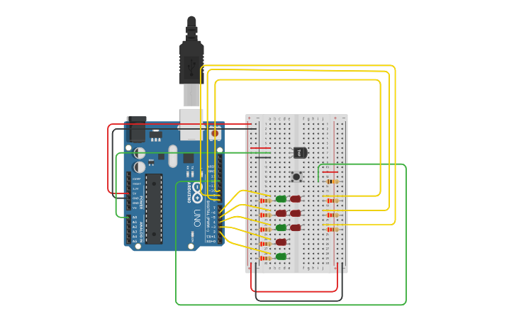 Circuit design MOD 3-- Project_3_love_o_meter | Tinkercad Circuit design MOD 3-- Project_3_love_o_meter | Tinkercad