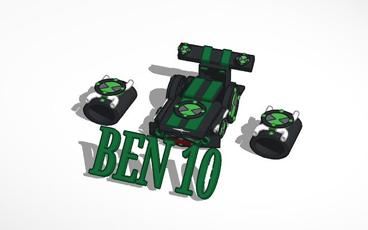 3D design Ben 10 CAR/COCHE - Tinkercad