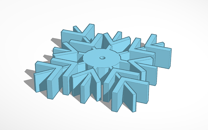 3D design snowflake | Tinkercad