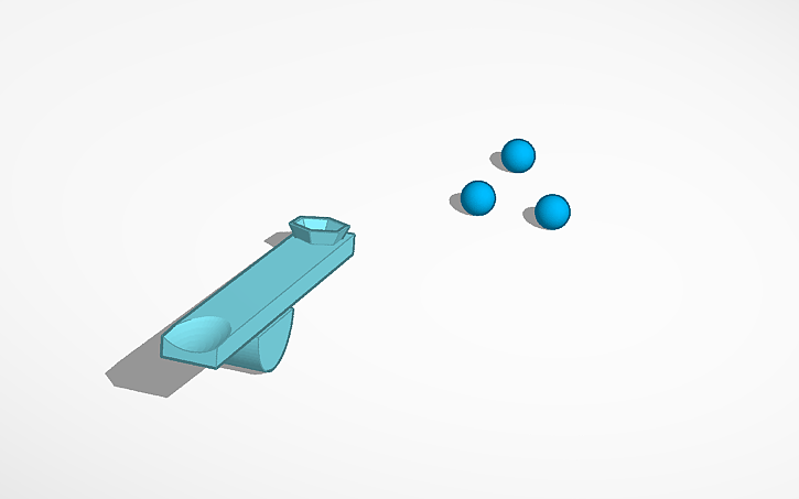 3D design simple catapult - Tinkercad