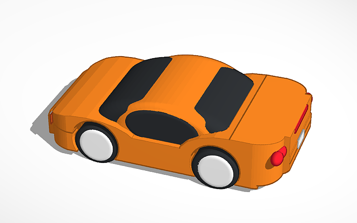 3D design sports car - Tinkercad