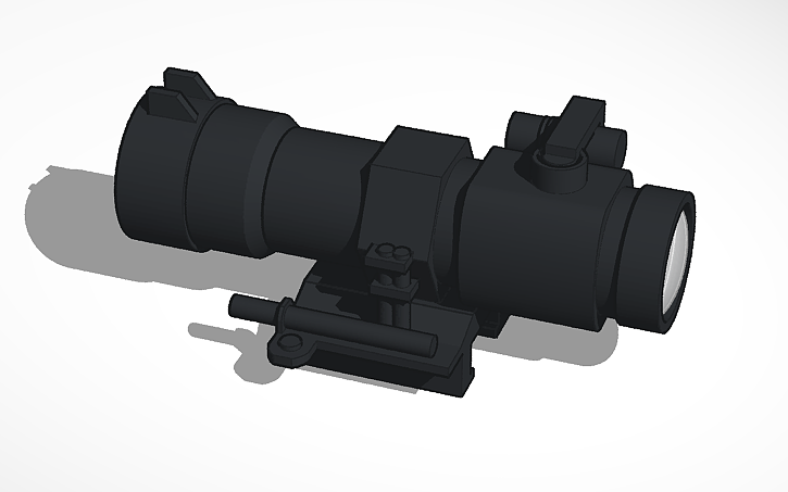 3D design X2 SCOPE PUBG | Tinkercad