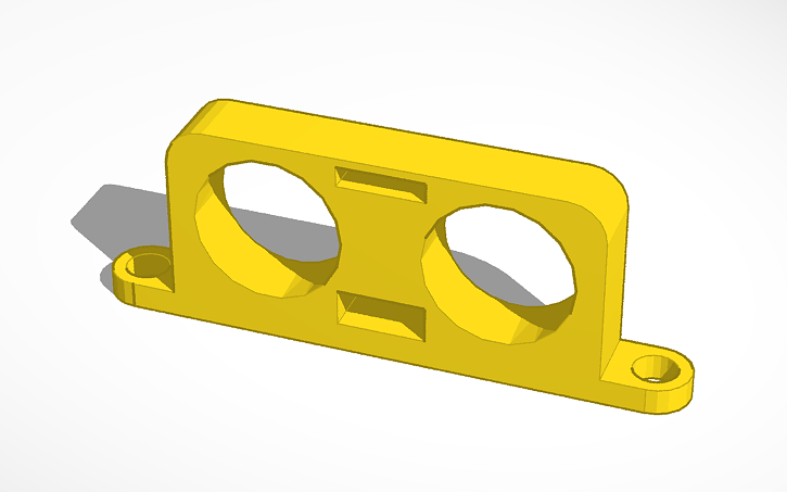 3D design Ultrasonic Support - Tinkercad