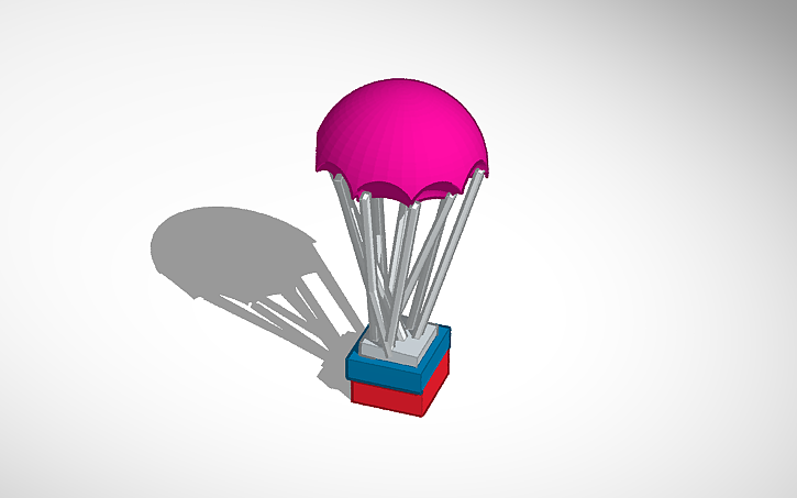 3D design Parachute - Tinkercad