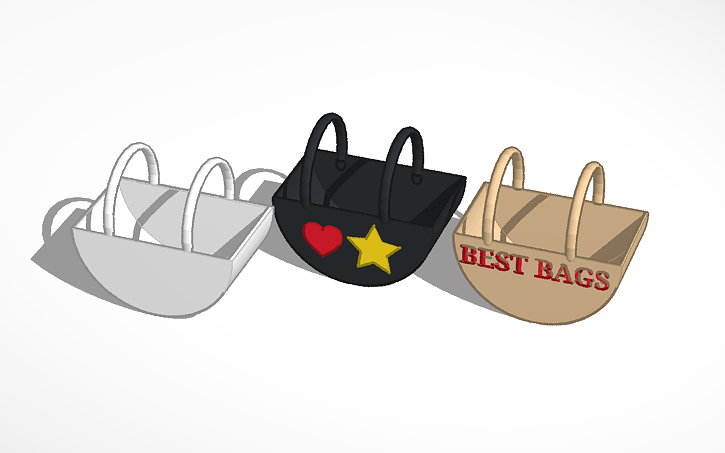 3D design BEST BAGS - Tinkercad