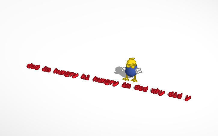 3D design Pablo from the backyardigans - Tinkercad